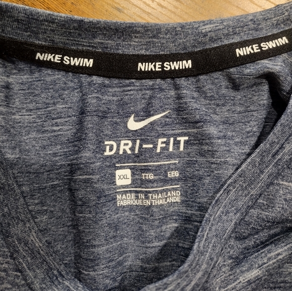 Shirts | Mens Nike Swim Drifit Grey Xxl | Poshmark